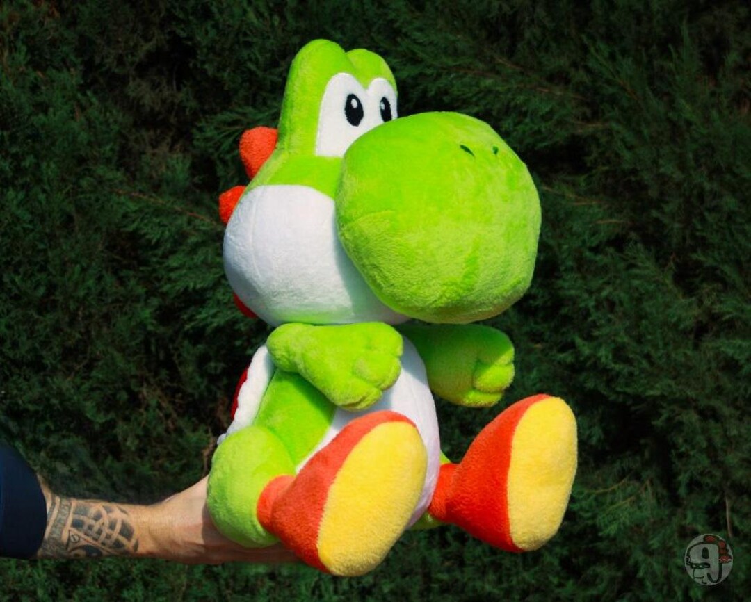 Yoshi Plush (mario Bros) - 60cm Tall, Dinosaur, Customizable, Green ...