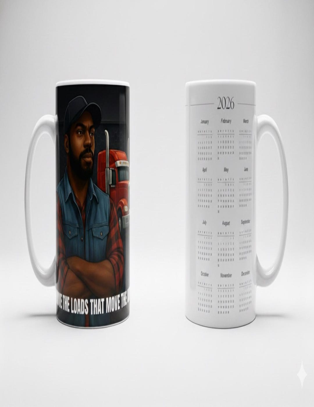 2026 Trucker Calendar Mug Design | Instant Download - Etsy