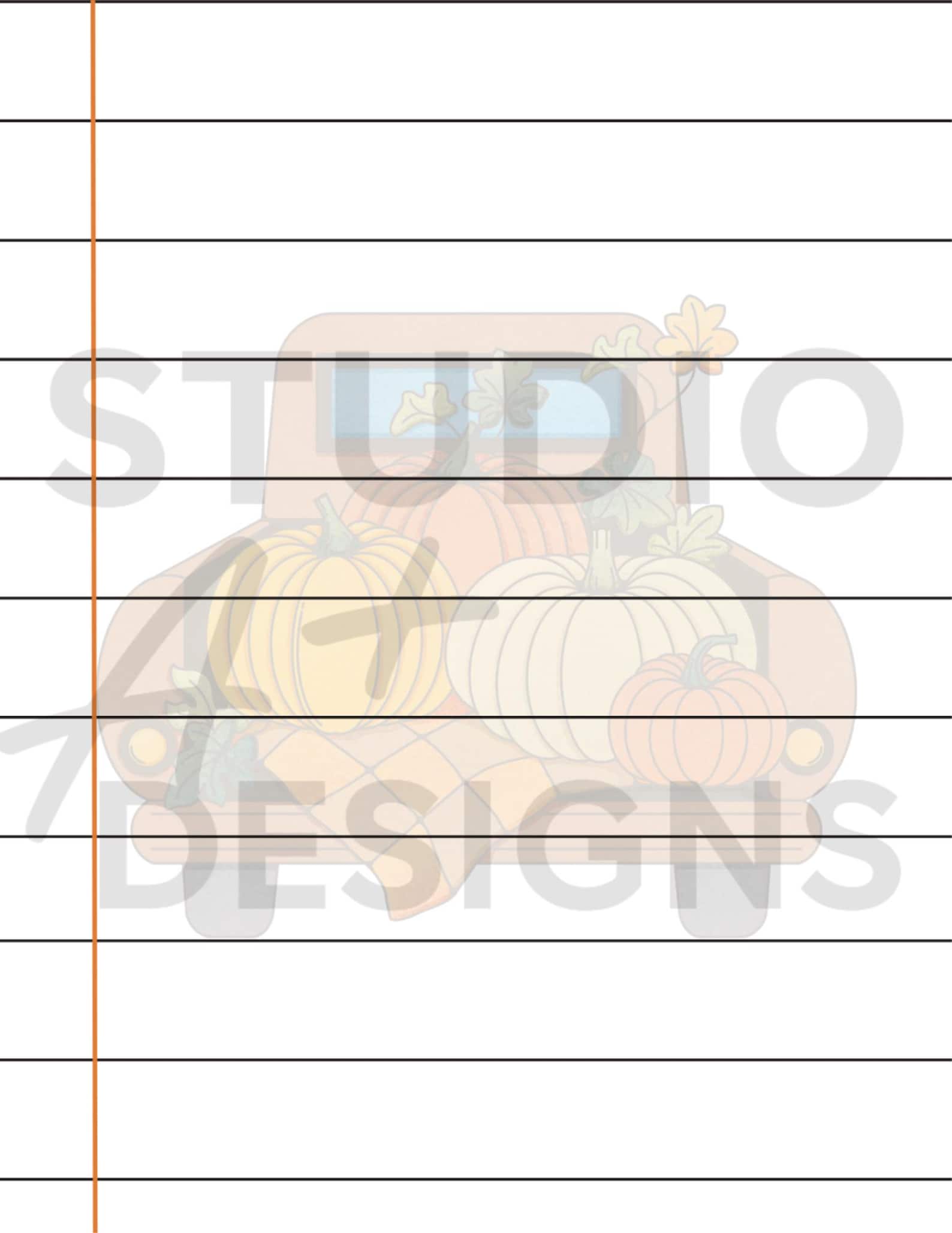 Holiday Lined Paper Template | Printable Journal, Letter Pages (digital ...