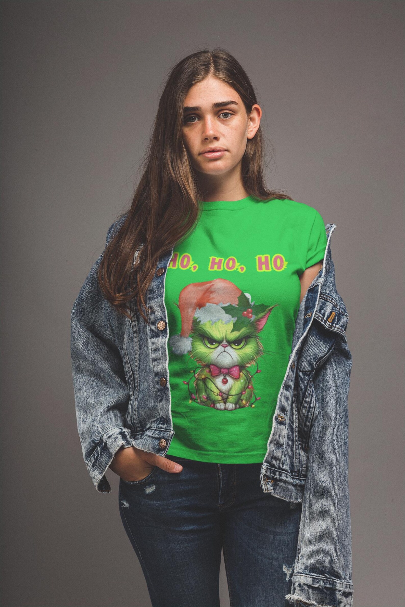 Angry Holiday Cat Design - Etsy