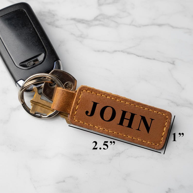 50 Leather Keychains Bulk – Personalized Custom Logo Key Fobs, Genuine ...