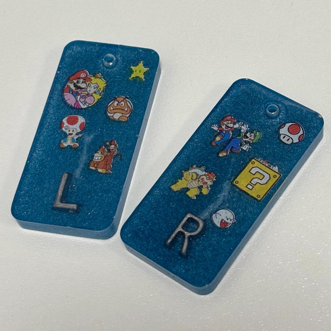 Mario Characters X-ray Markers, White and Glitter Handmade (for ...