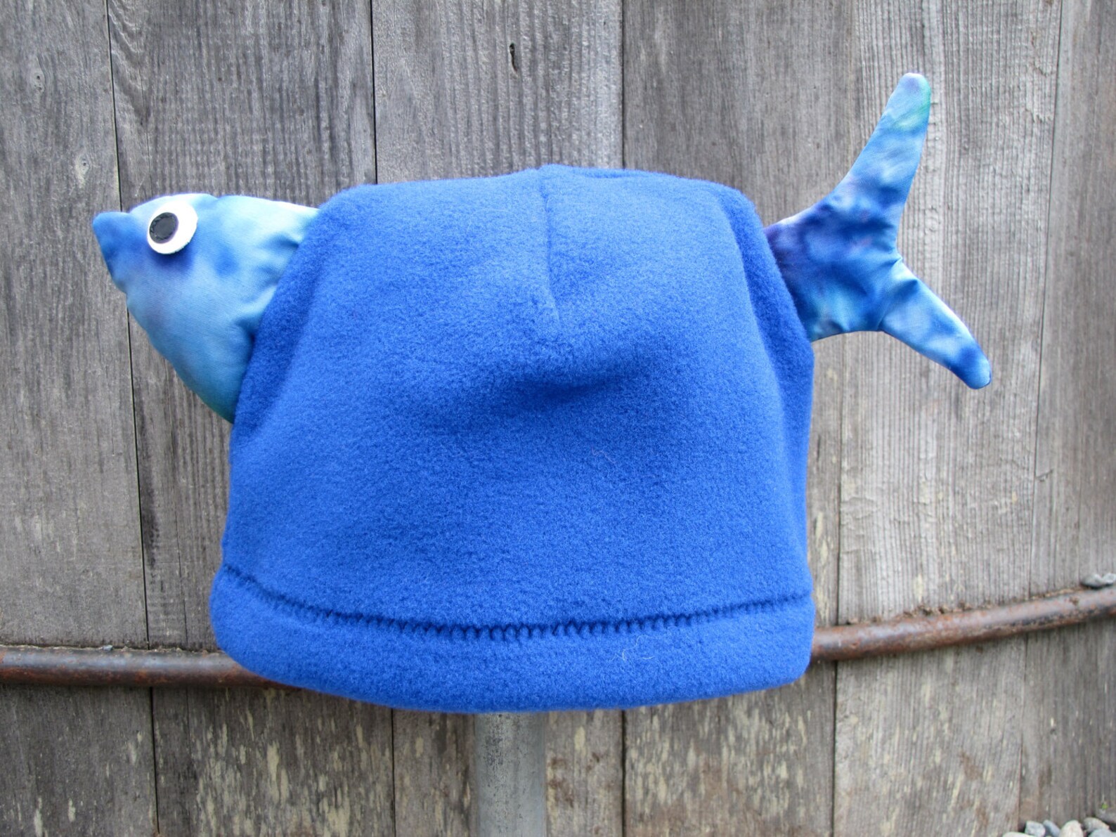 Blue Fish- Children's Fleece Hat, Handmade Cute Kids Clothing, Warm ...