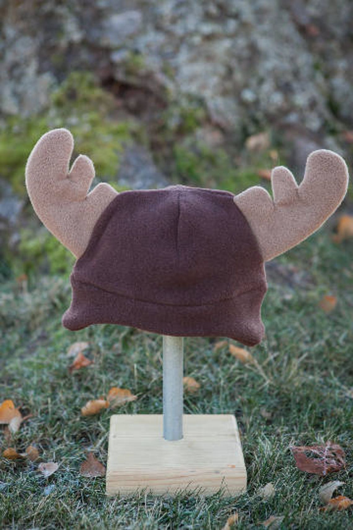 Moose Children's Fleece Hat, Handmade Cute Kids Clothing, Warm Hand ...