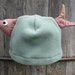 Green Fish- Children's Fleece Hat, Handmade Cute Kids Clothing, Warm ...