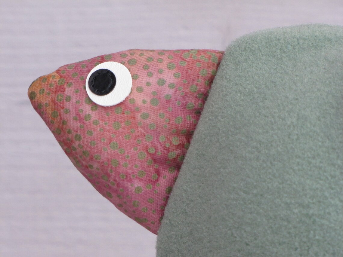 Green Fish Children's Fleece Hat Handmade Cute Kids - Etsy