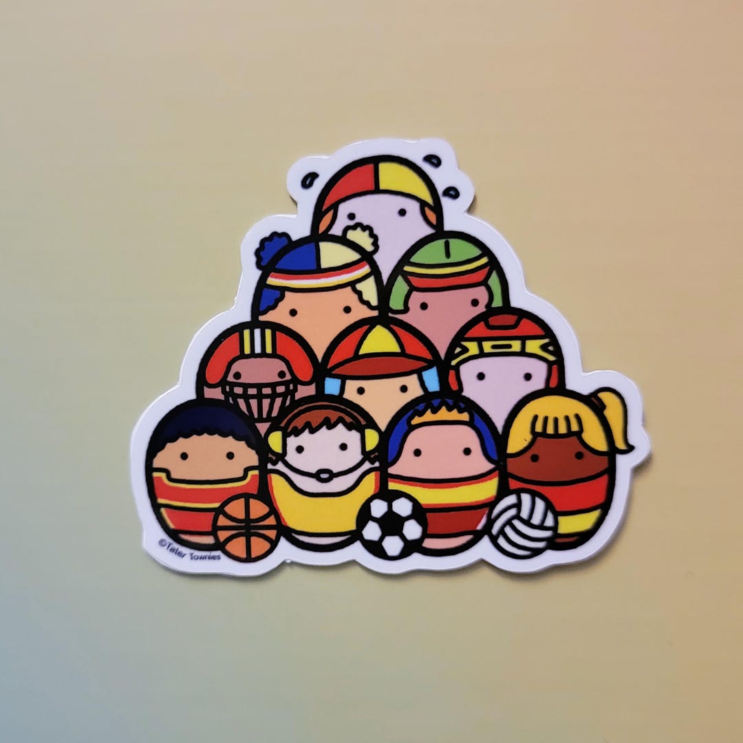School Colors Vinyl Sticker: Red and Gold/yellow - Etsy