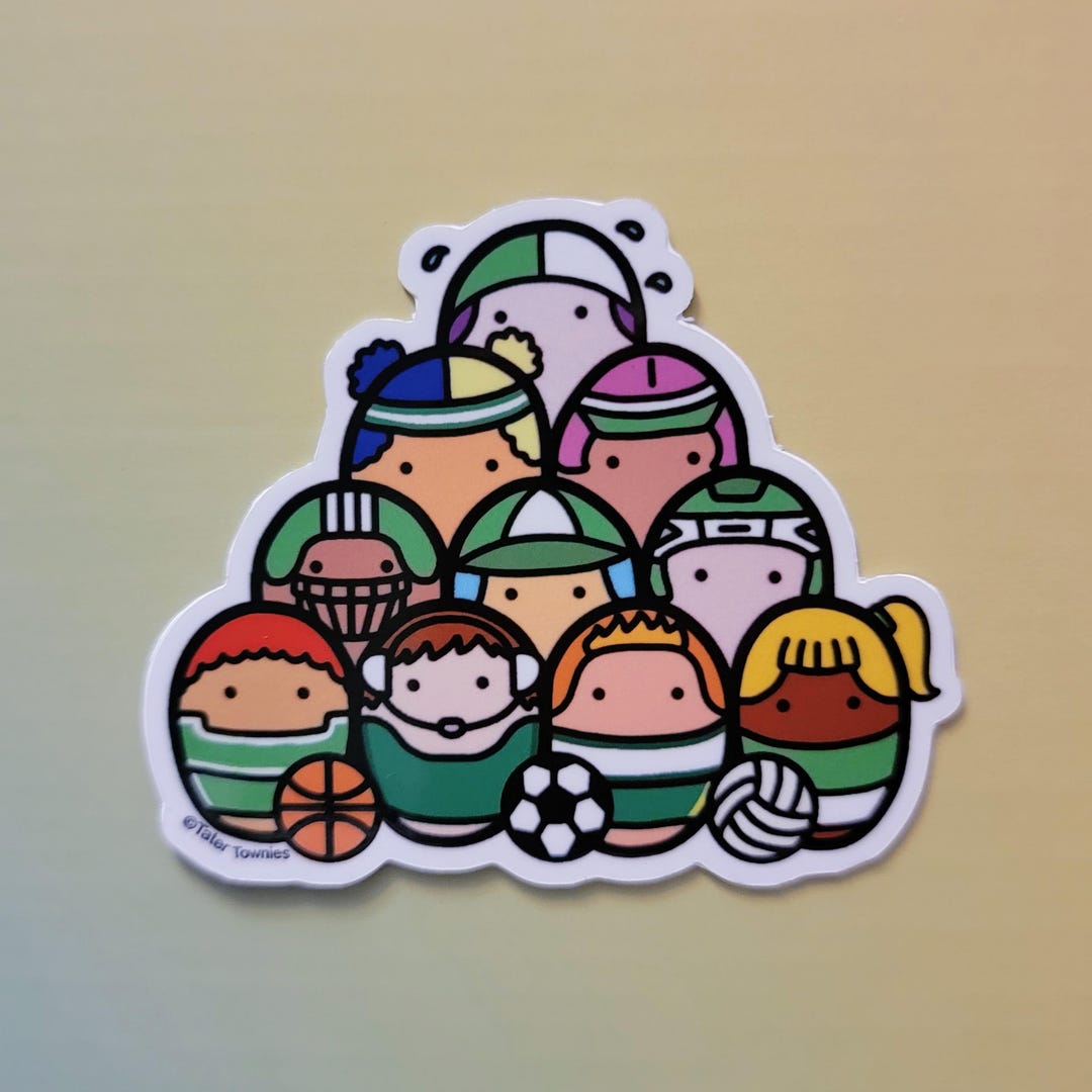 School Colors Vinyl Sticker: Green and White - Etsy