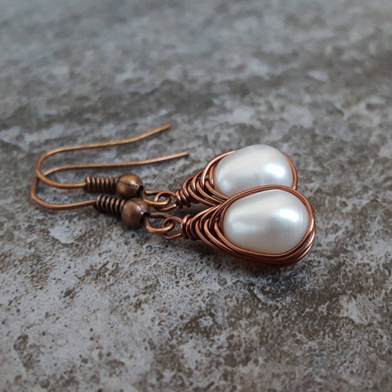 Wire Wrapped Pearl - Etsy