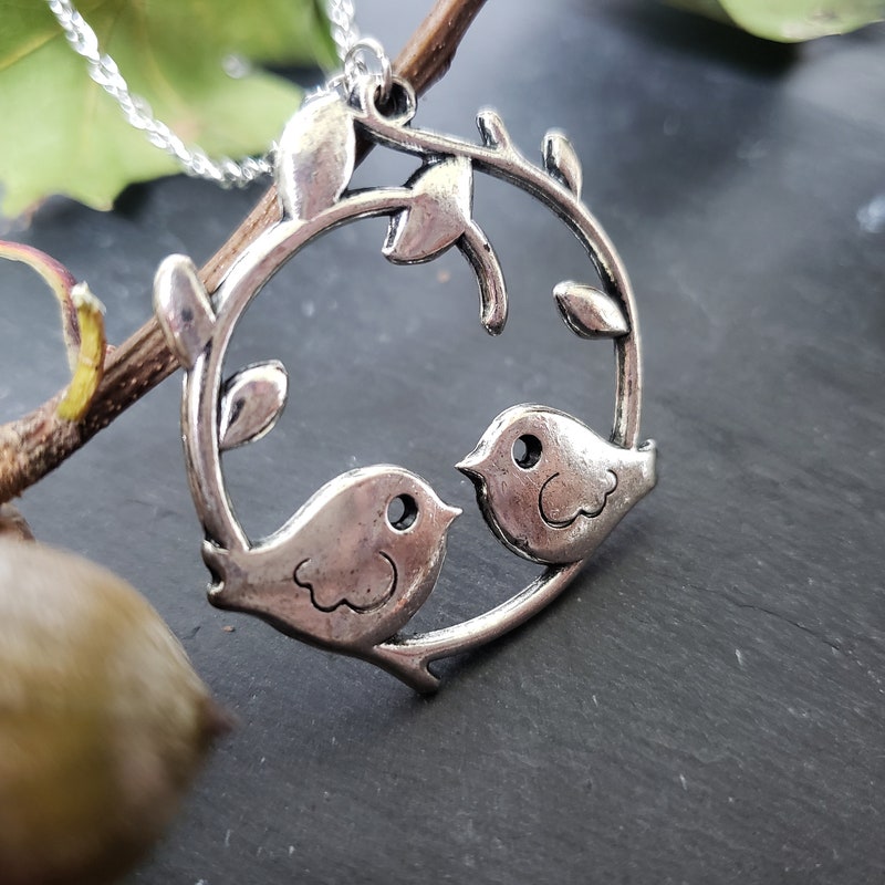 Silver Bird Necklace - Etsy