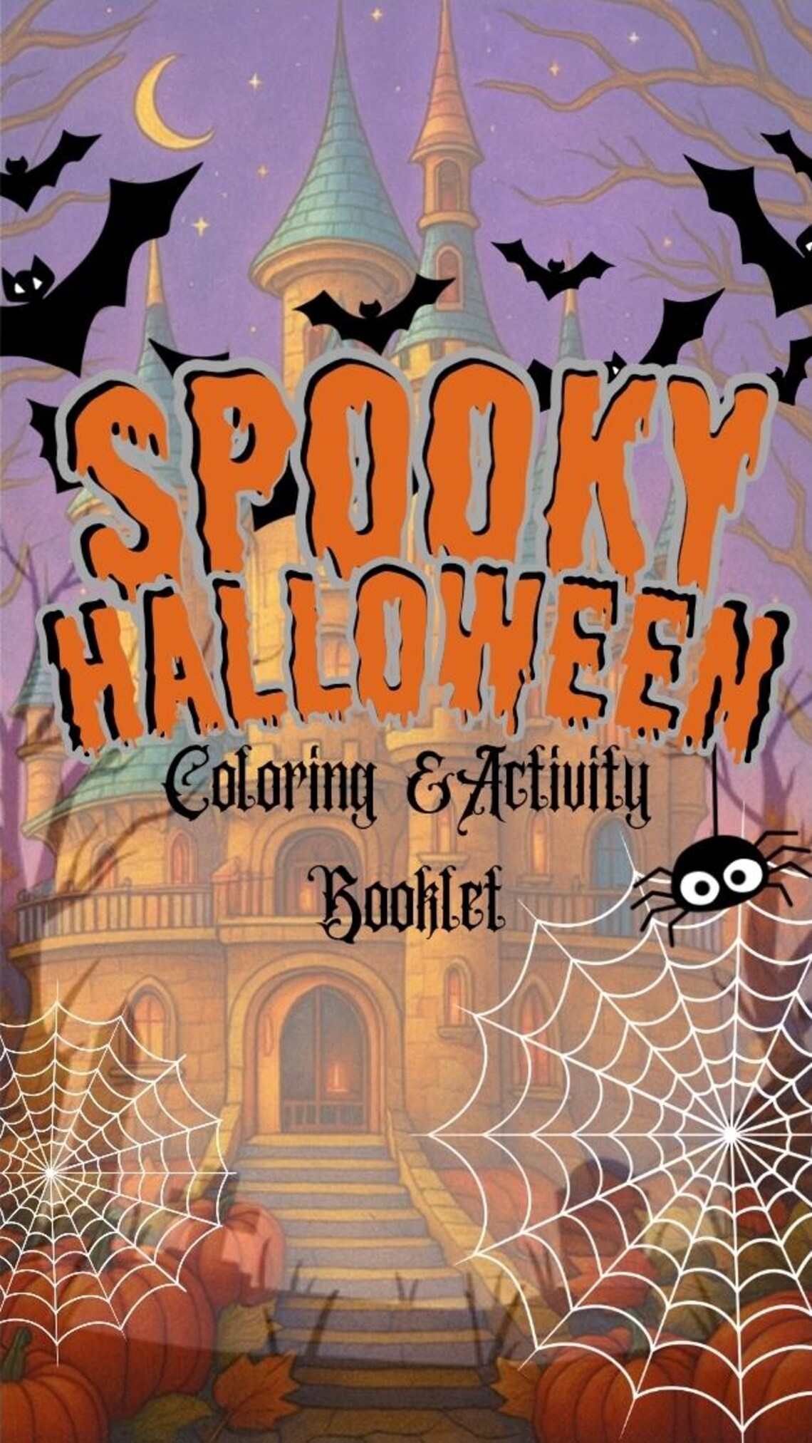Halloween Coloring & Activity Book: Spooky Mazes, Puzzles (ages 4-10 ...
