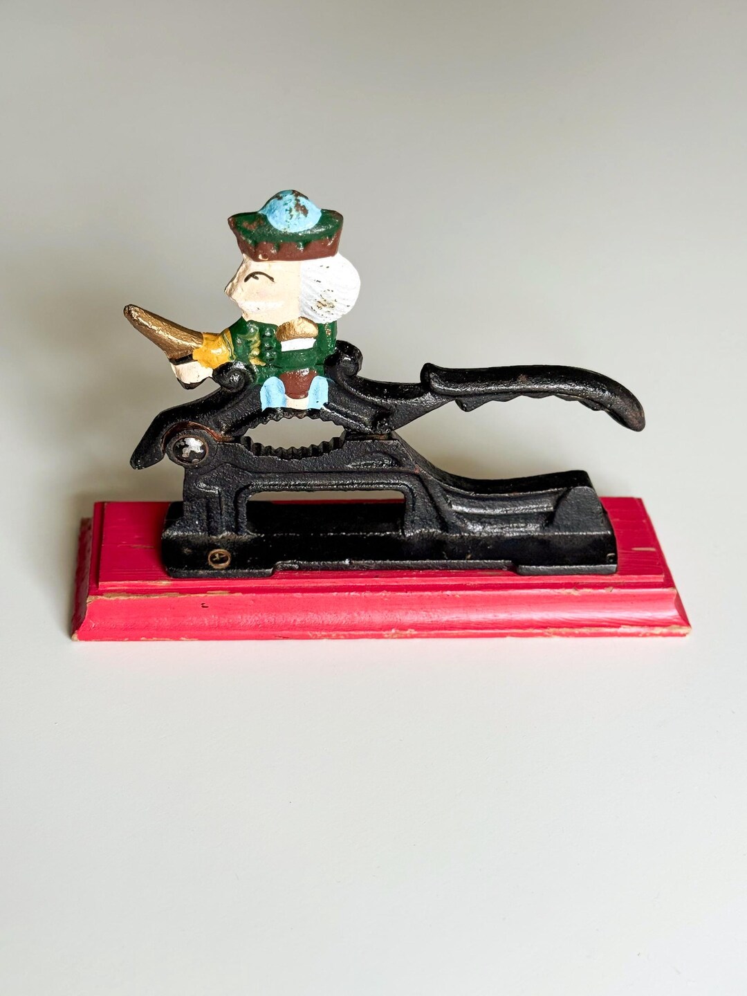 Vintage Cast Iron Soldier Nutcracker | Rustic Christmas Decor - Etsy