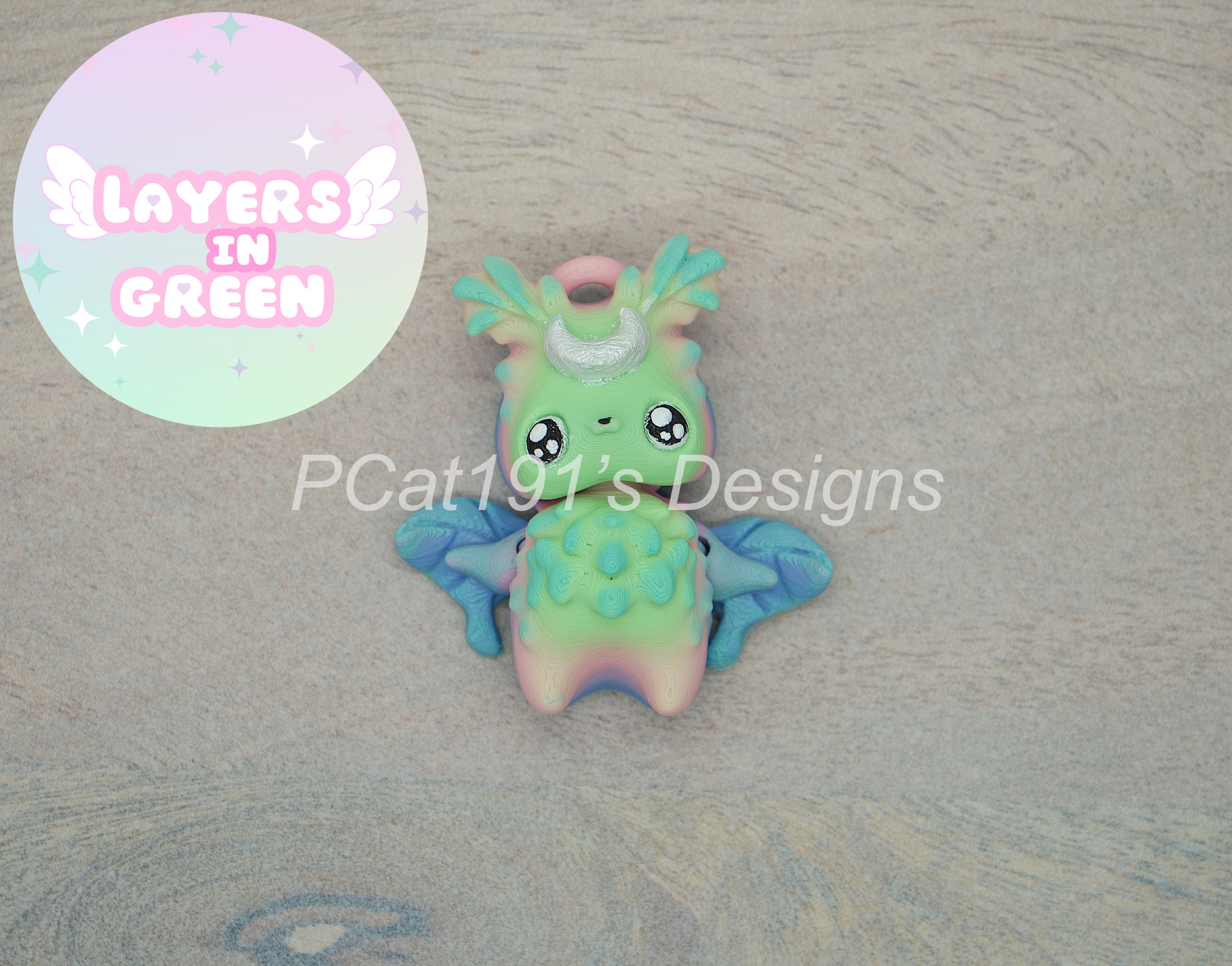 3D Printed Moth Pixie Keychain - Etsy