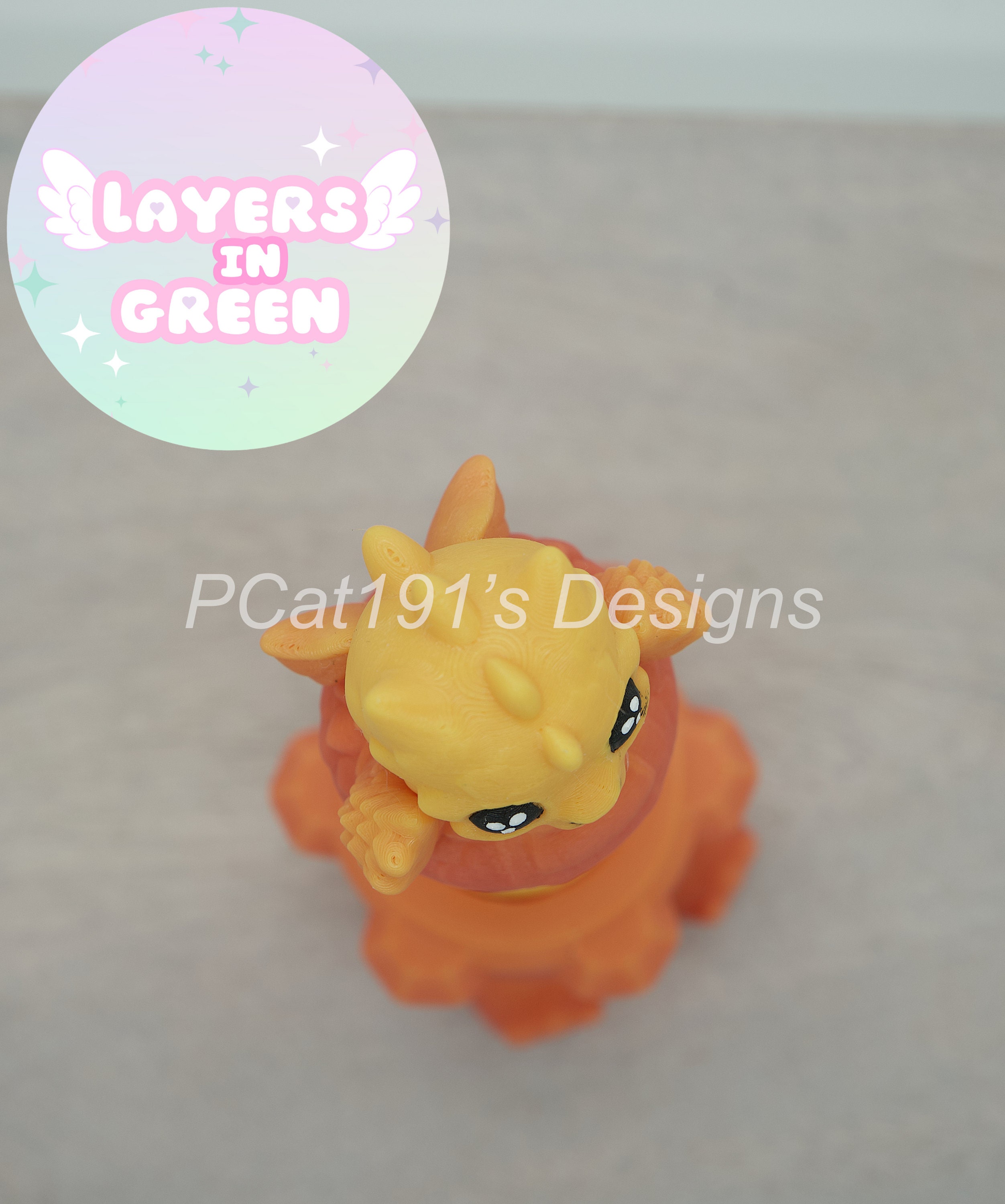 3D Printed Dragon Bolt Spinner Decoration - Etsy