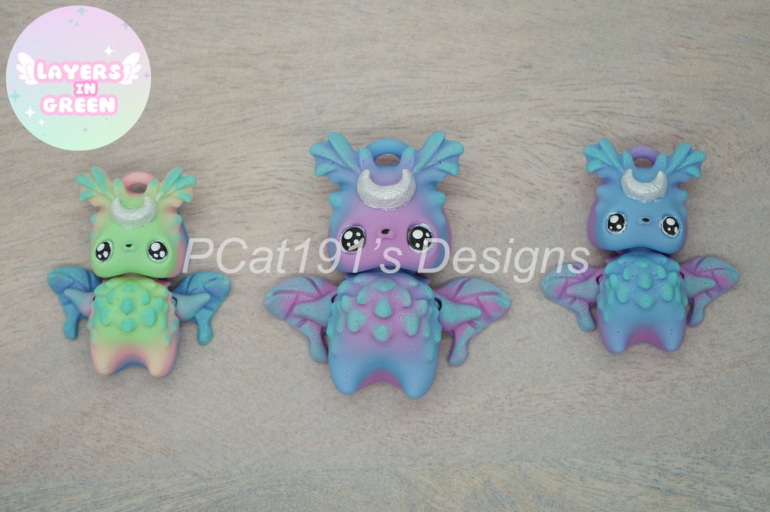 3D Printed Moth Pixie Keychain - Etsy