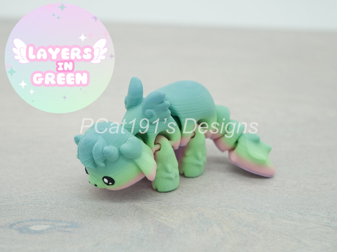 3D Printed Articulated Cow or Cupid Cow Decoration - Etsy