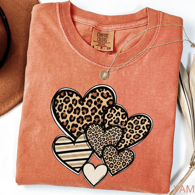 Comfort Colors® Leopard Heart Shirt, Mother's Day Shirt, Mother's Dayt ...