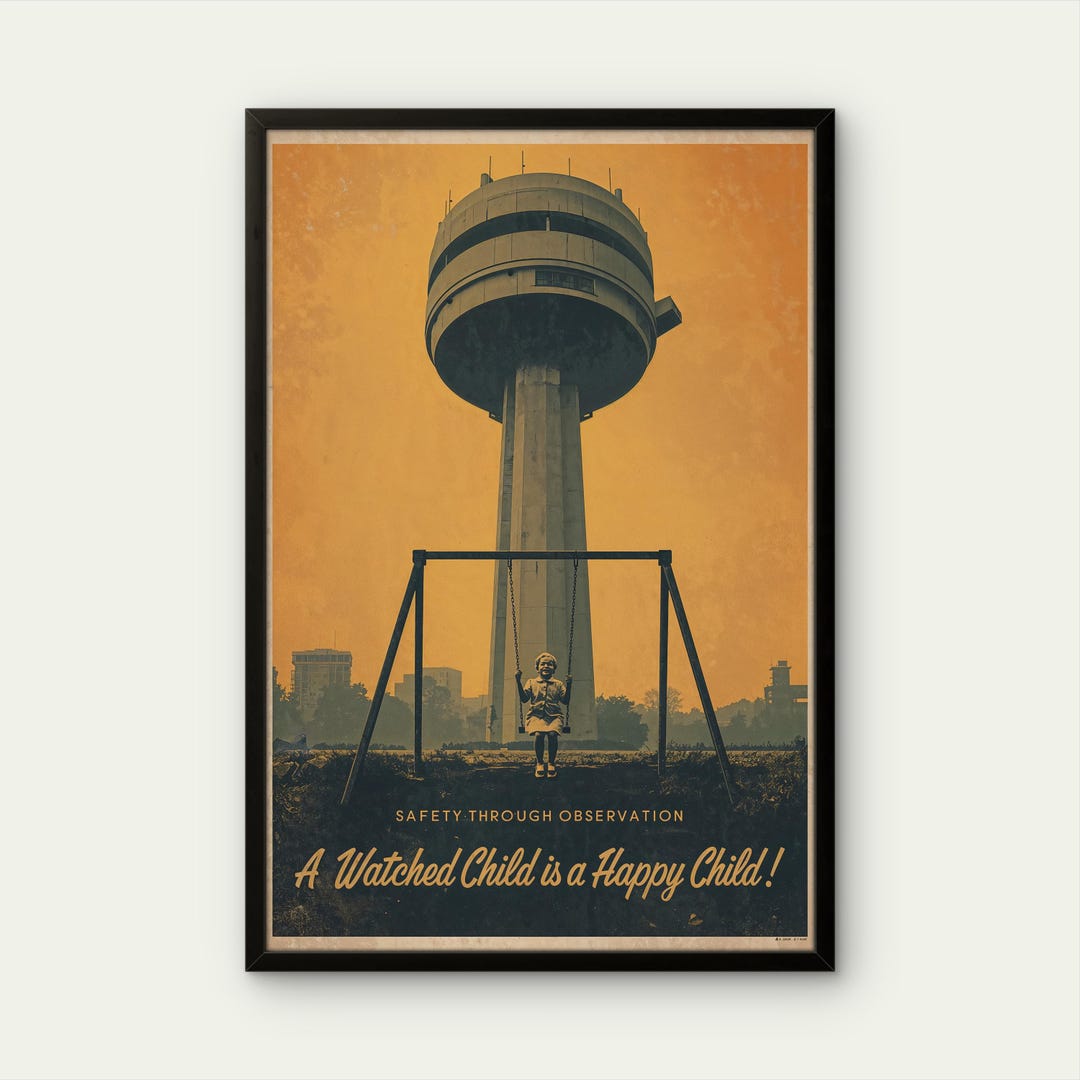 Sci-fi Propaganda Poster, a Dystopian Art Print in Atomic Age Style ...