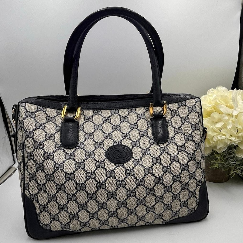 Gucci Handbags Navy - Etsy