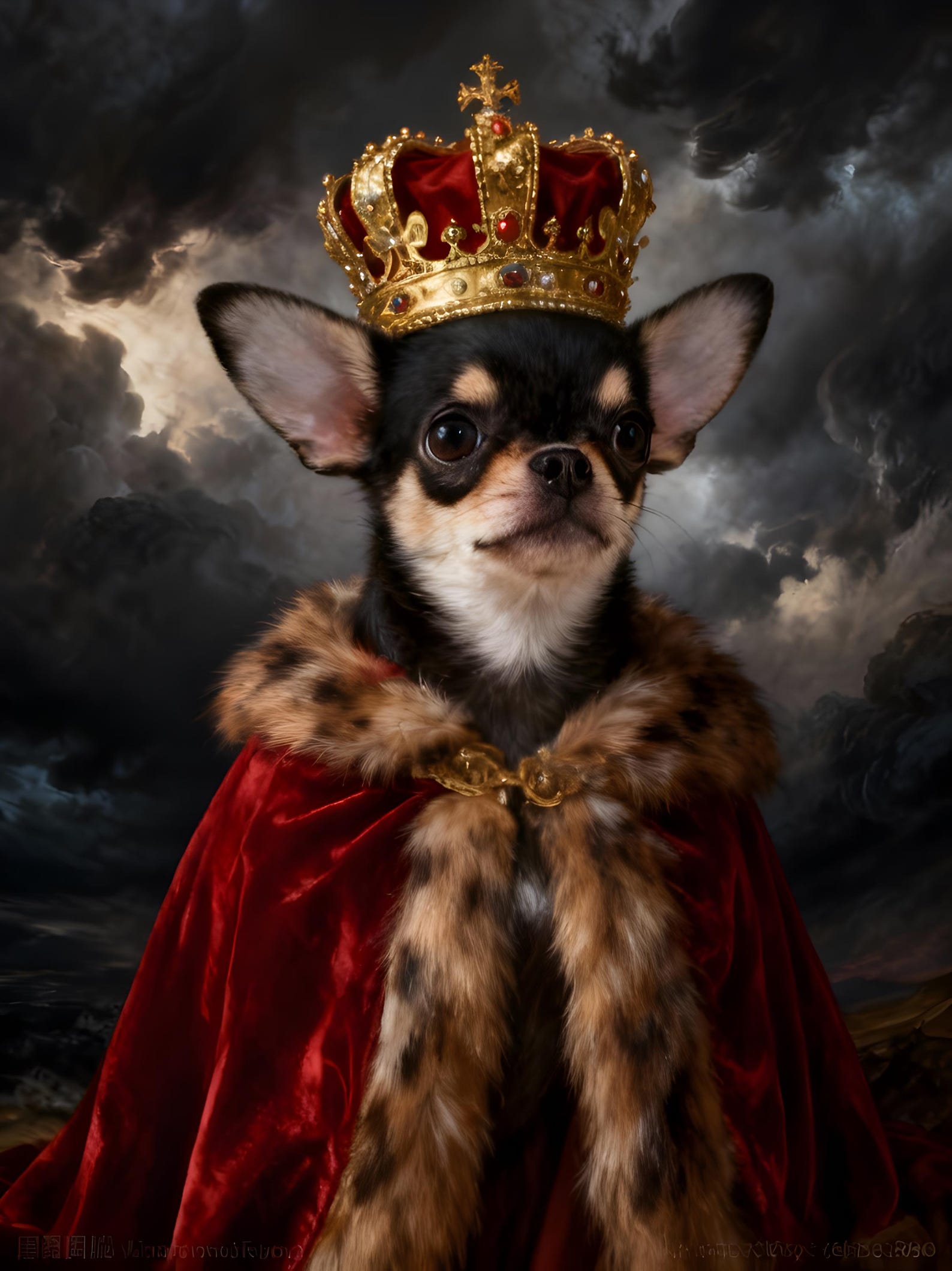 Royal Pet Portrait From Your Photo – Custom Renaissance Dog Canvas ...