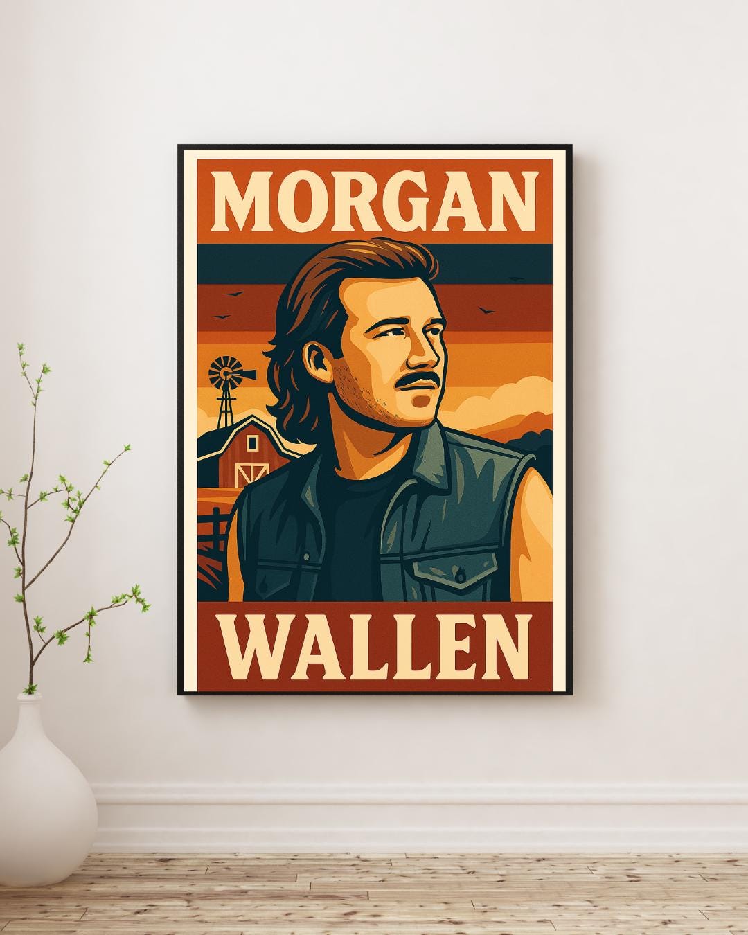 Morgan Wallen Poster – Country Music Wall Art | Rustic Americana Decor ...
