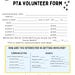 Customizable Canva PTO PTA Volunteer Form Flyer Template Digital ...