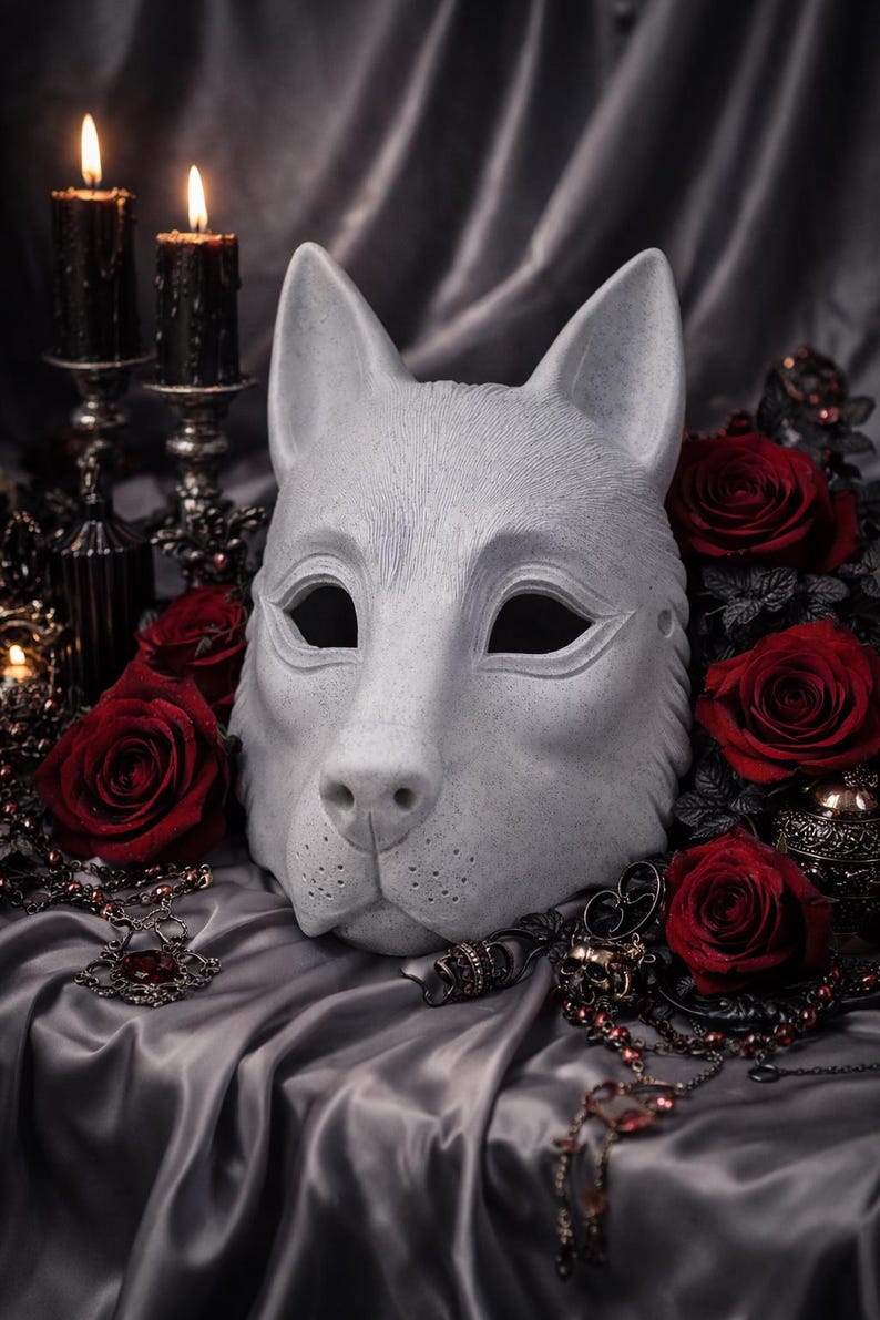 Dog Mask - 3D Printed Masquerade Mask, Cosplay and LARP Animal Mask ...