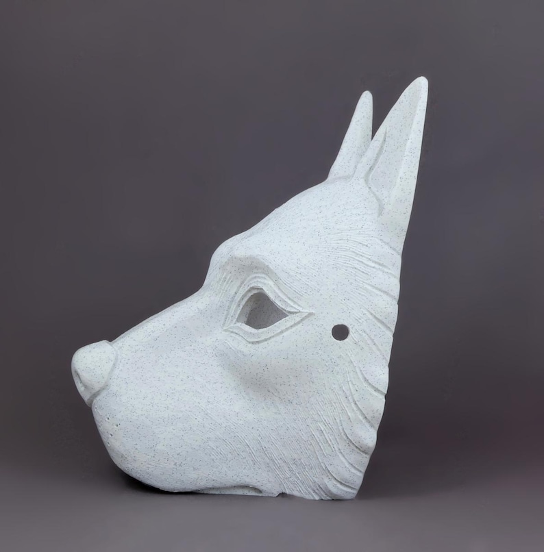 Dog Mask - 3D Printed Masquerade Mask, Cosplay and LARP Animal Mask ...