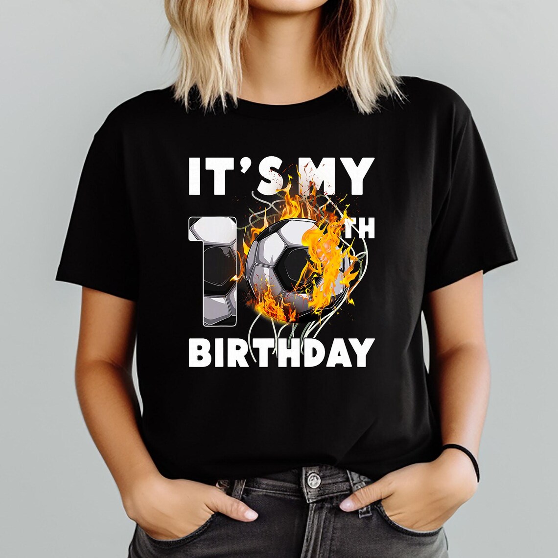 Soccer 10th Birthday PNG Bundle, Birthday Boy 10 Years Old Double ...