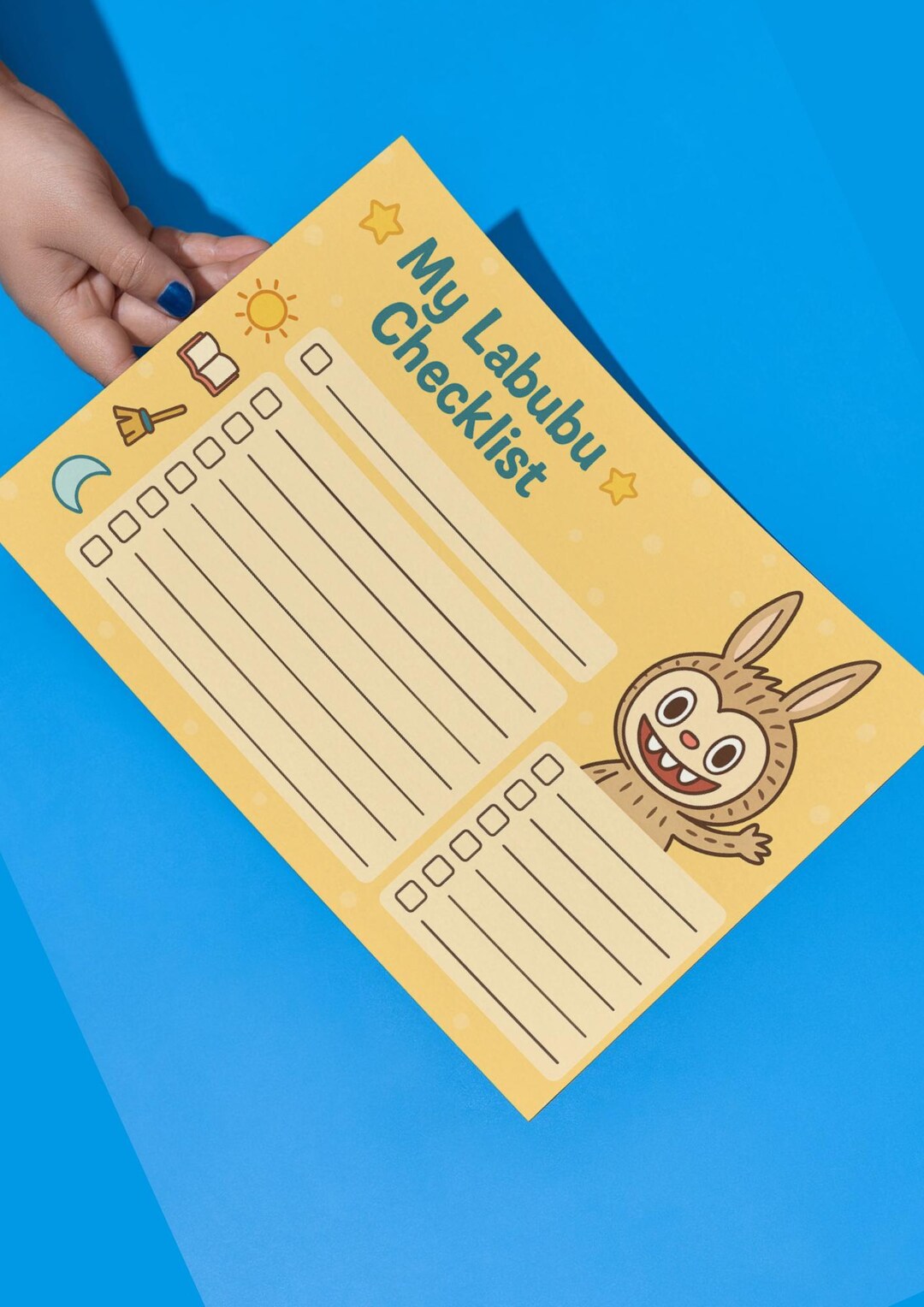 Printable Kids Checklist | Labubu Daily Routine Chart | Digital Chore ...