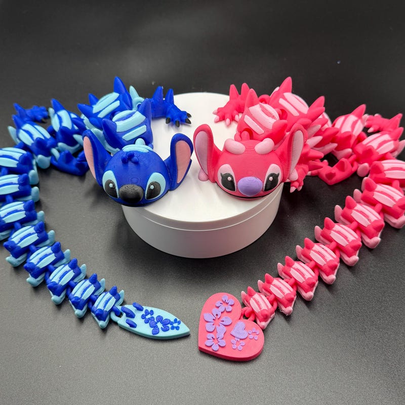 Stitch Dragon Stl File - Etsy
