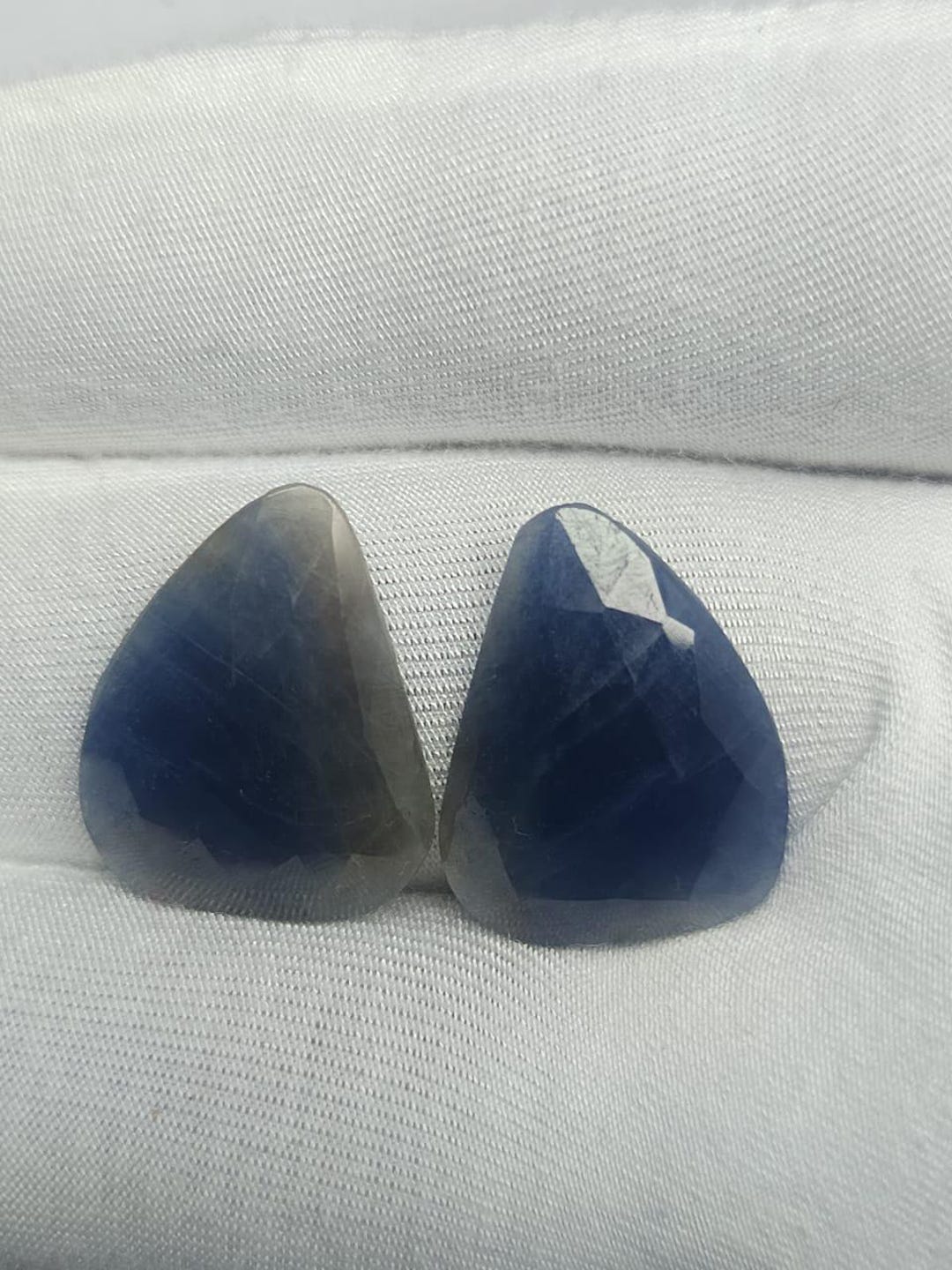 Original Blue Sapphire Natural Color Mines Medagascar's 1 Pair Size 16× ...