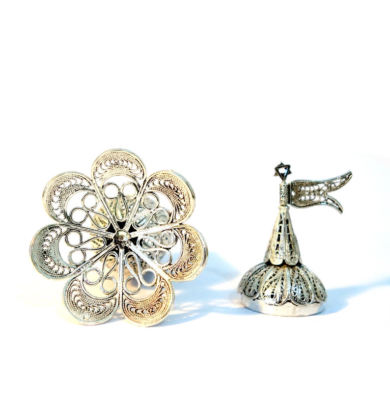 925 Sterling Silver Filigree Besamim for Havdala Judaica - Etsy