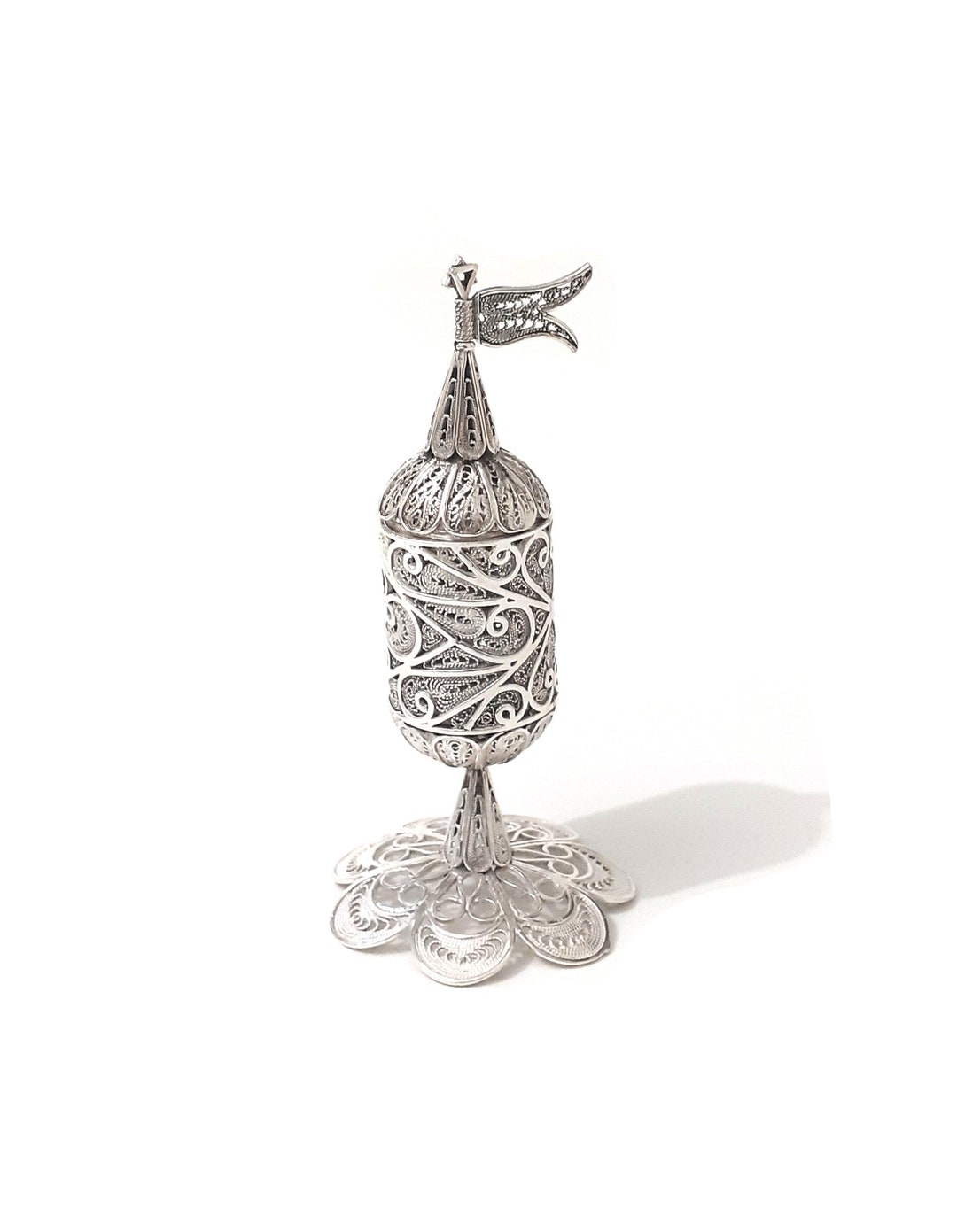 925 Sterling Silver Filigree Besamim for Havdala, Judaica ID609 - Etsy