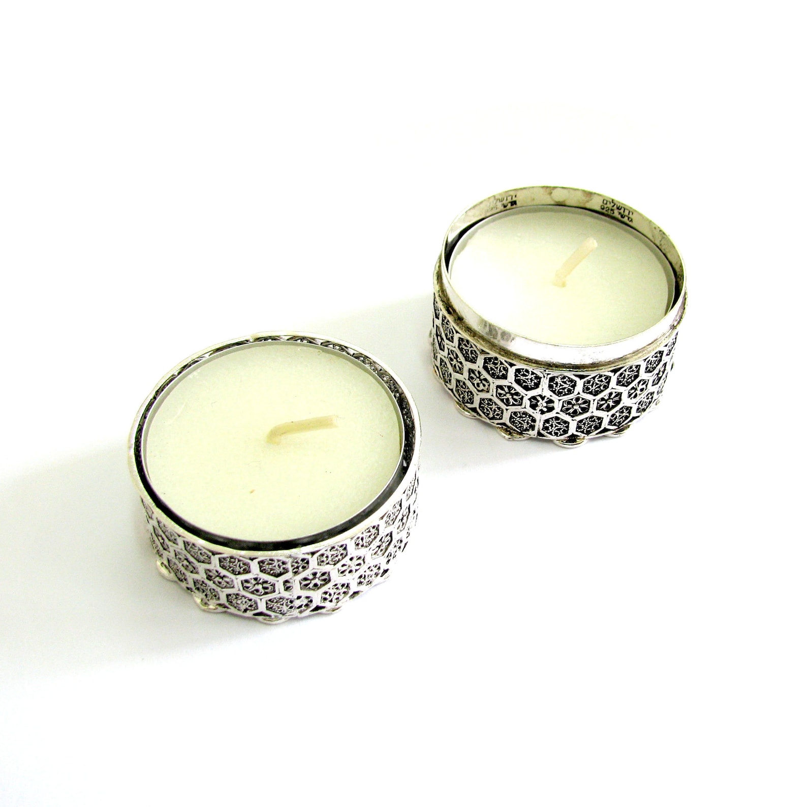 Unique Candles Holder, Sterling Silver Candlesticks, Handmade Yemenite ...