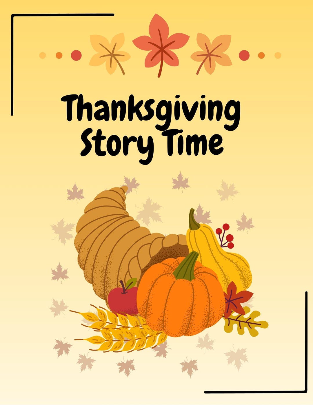 Children's Thanksgiving Book (thanksgiving Story Time) - Etsy