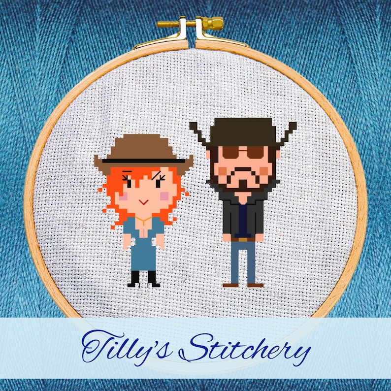 Yellowstone Cross Stitch Pattern: Beth & Rip Dutton, Cult TV (PDF ...