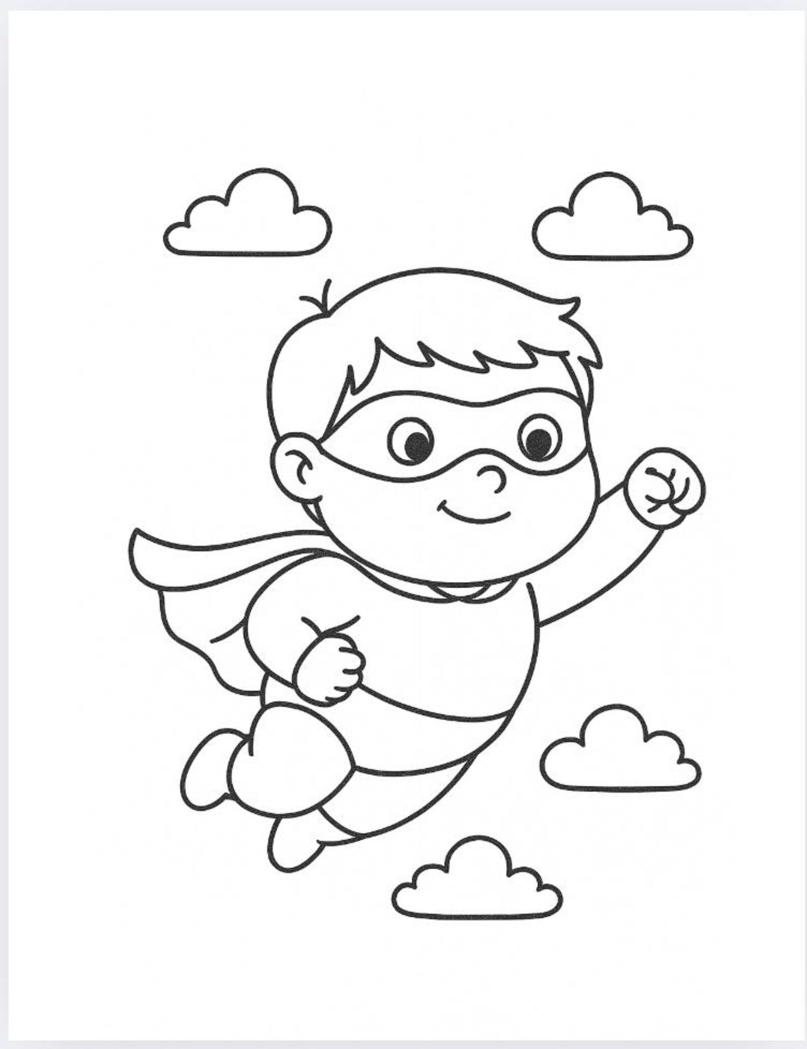 Halloween Superhero Coloring Pages: Kids' Printable Activity Pack (PDF ...