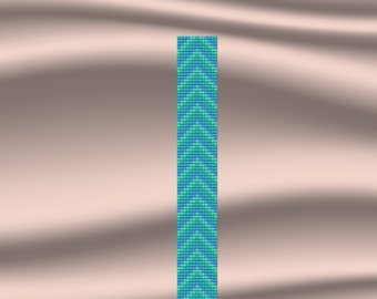 Love Rainbow Chevron Bead Loom Square Stitch Pattern - Etsy