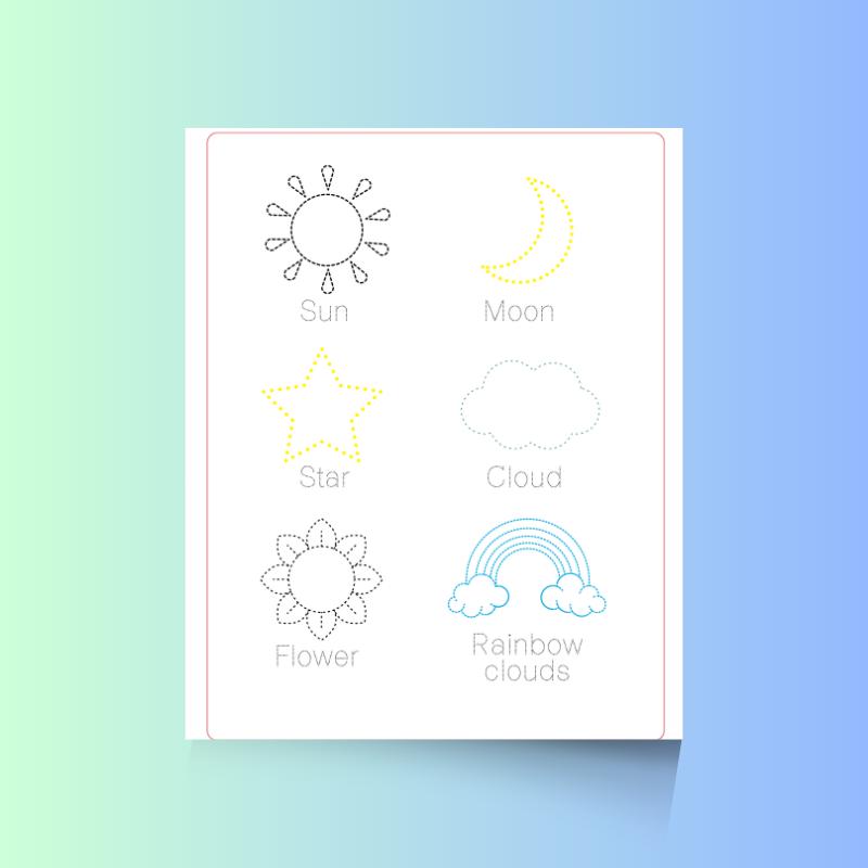 Toys, Lines & Shapes Tracing and Coloring Book for Kids | Printable PDF ...