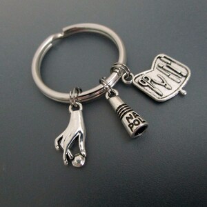 Nail Technician Keychain / Manicurist Key Ring / Beautician Accessories ...