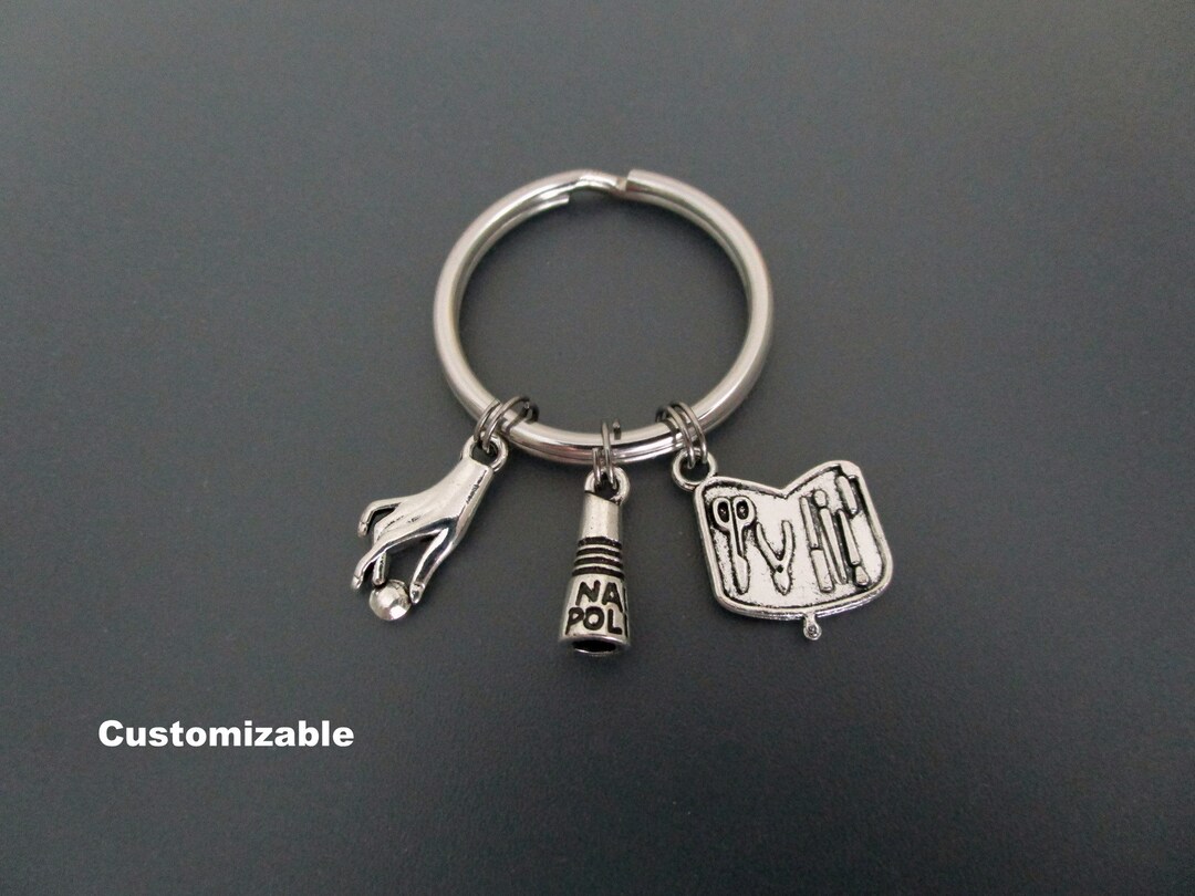Nail Technician Keychain / Manicurist Key Ring / Beautician Accessories ...