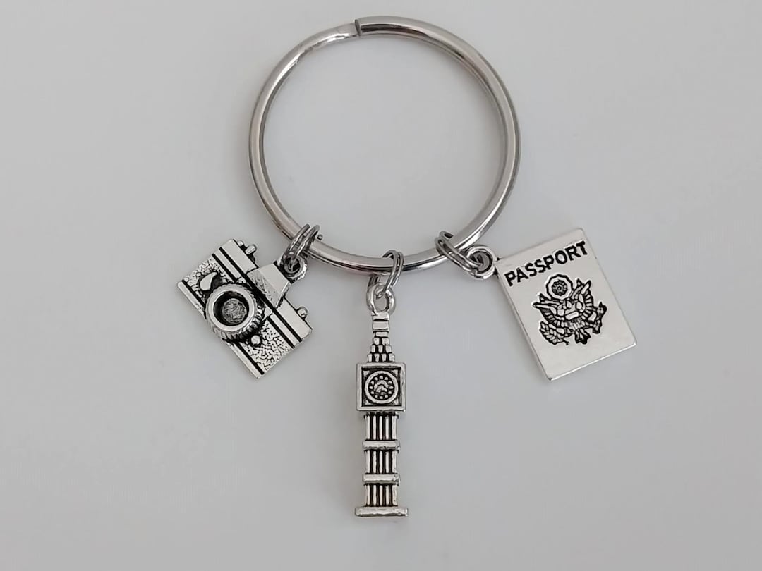 London Big Ben Keychain / Travel Accessories / UK Key Ring - Etsy