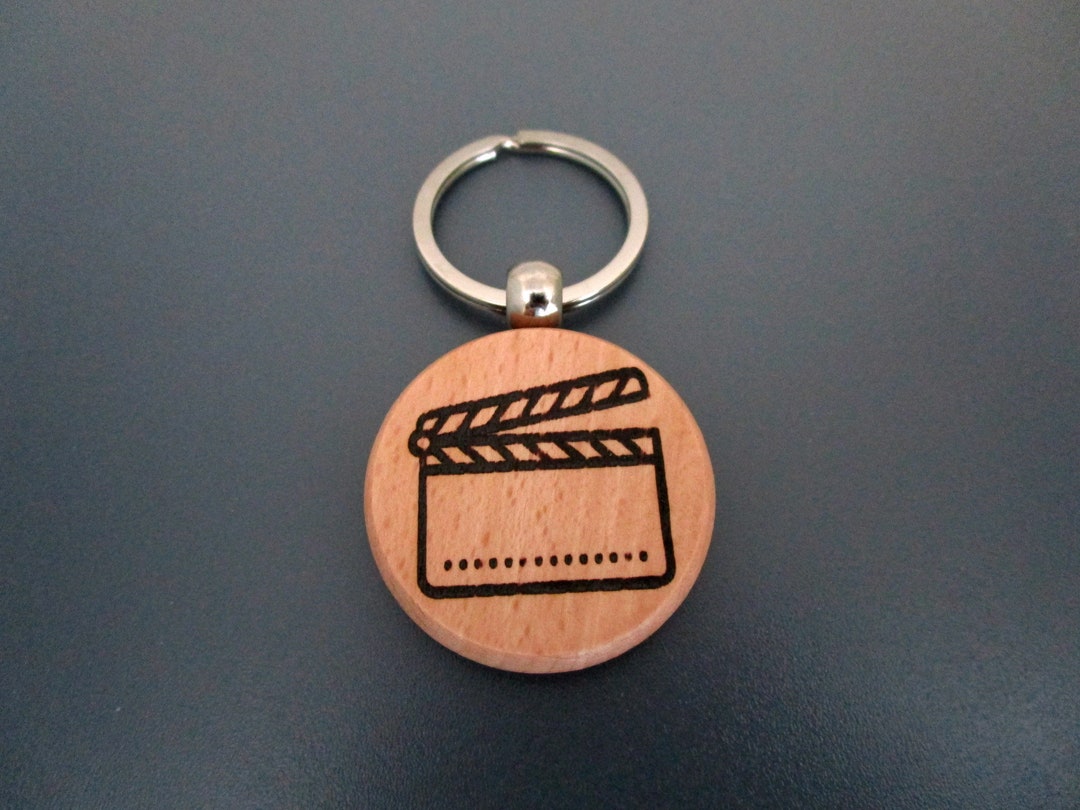 Clapperboard Keychain / Movie Making Key Ring - Etsy