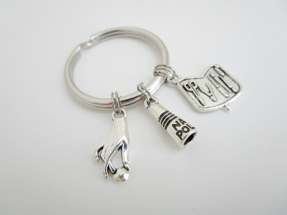 Nail Technician Keychain / Manicurist Key Ring / Beautician | Etsy