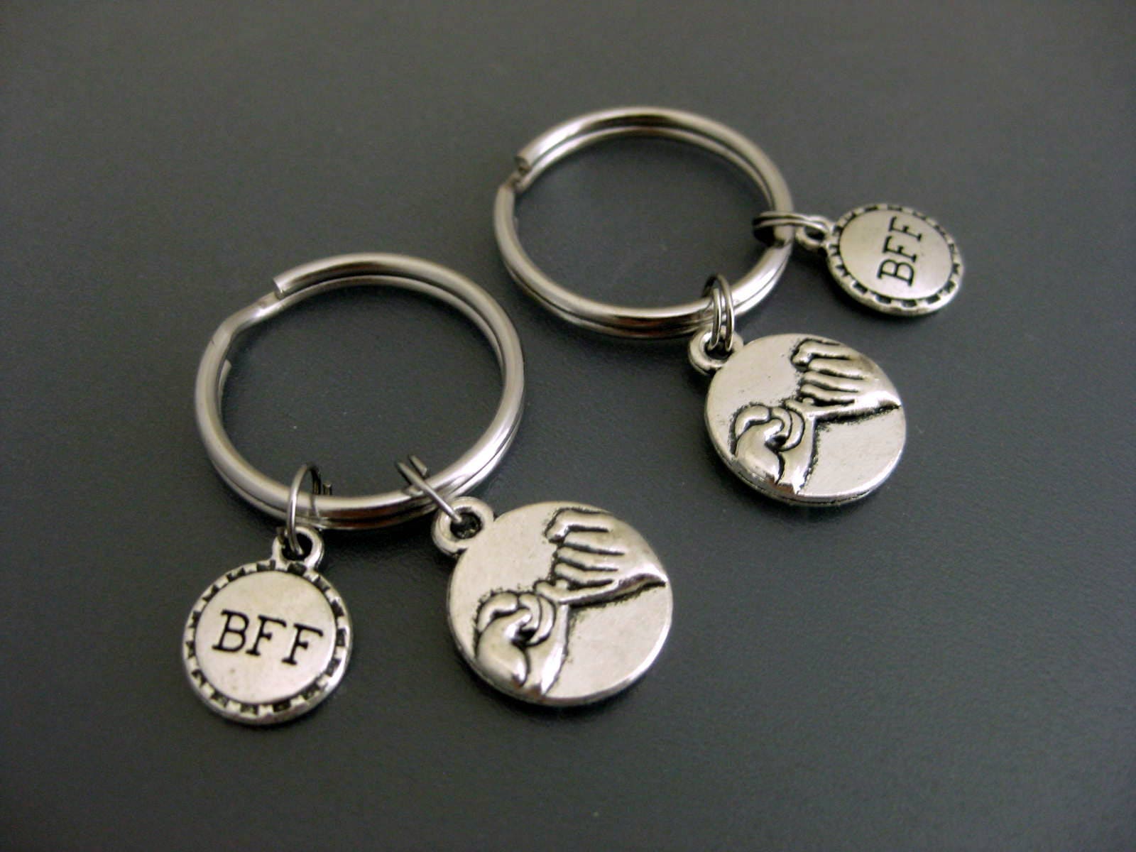 2 Pinky Promise Keychain / Best Friends Key Ring / BFF Gift - Etsy