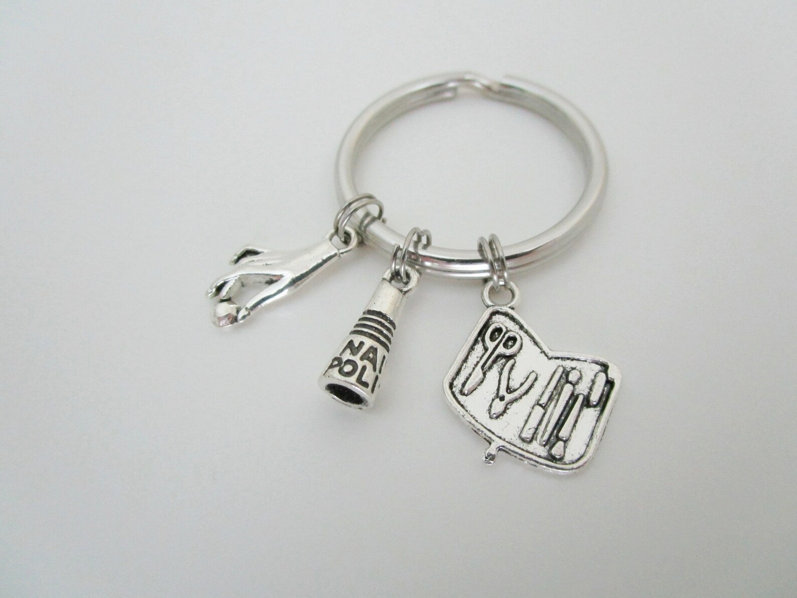 Nail Technician Keychain / Manicurist Key Ring / Beautician | Etsy