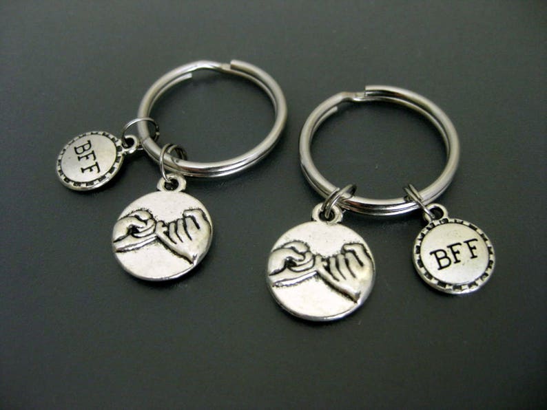 2 Pinky Promise Keychain / Best Friends Key Ring / BFF Gift - Etsy