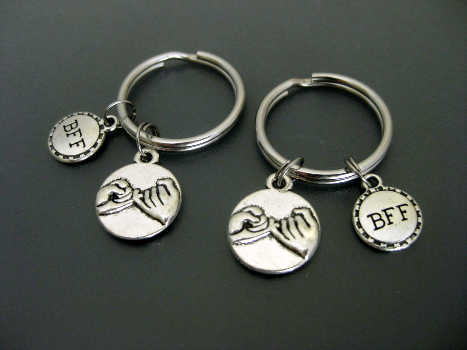 2 Pinky Promise Keychain / Best Friends Key Ring / BFF Gift - Etsy
