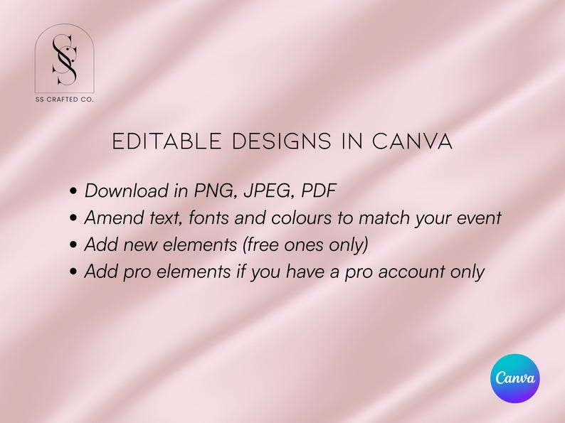 Cream Save the Date A6 OR Digital Version | Editable Canva Elegant ...